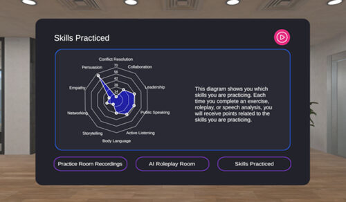 VirtualSpeech – Soft Skills Training in VR with AI Feedback
