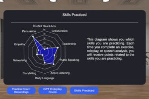 VirtualSpeech – Soft Skills Training in VR with AI Feedback